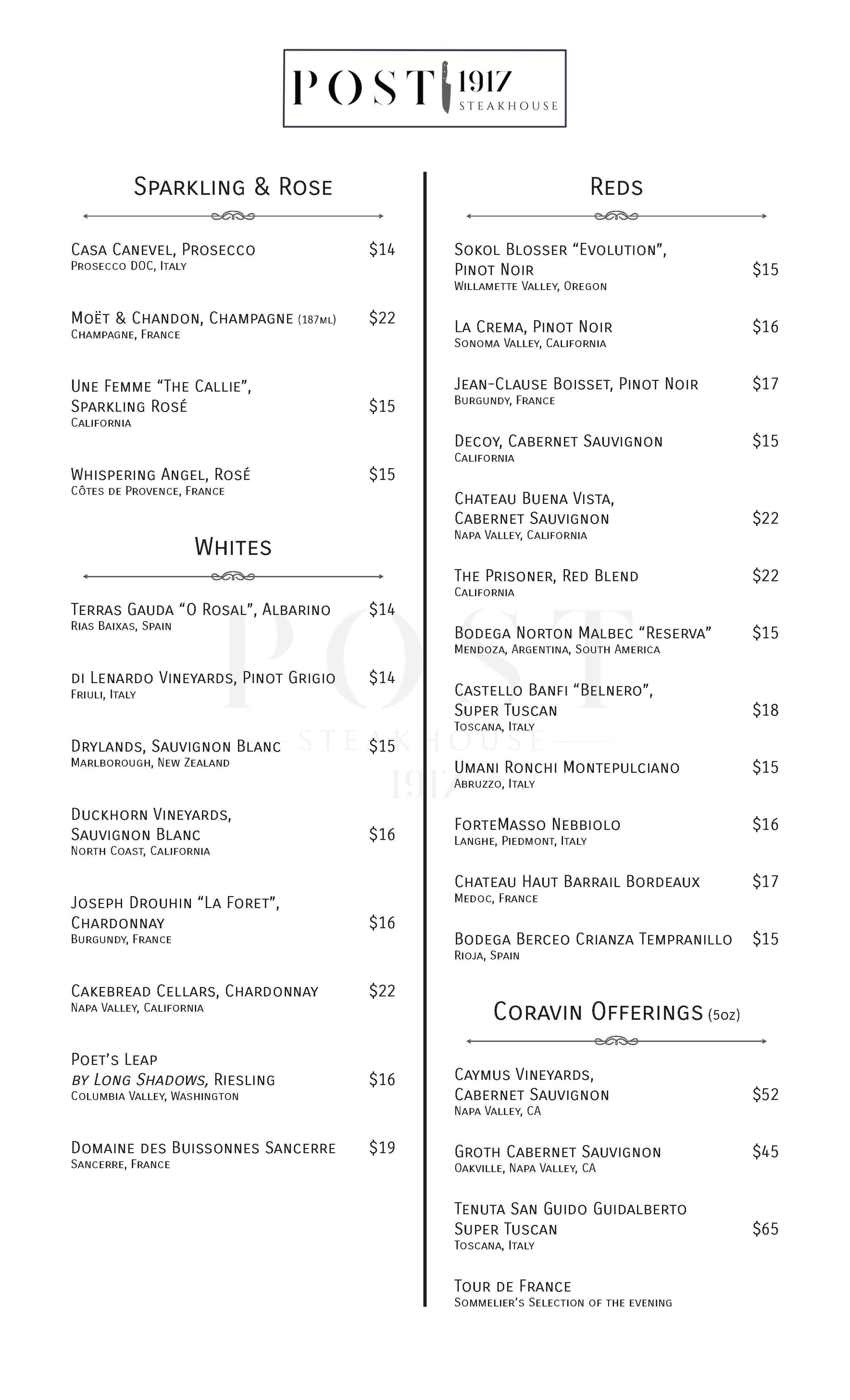 Drinks — post 1917