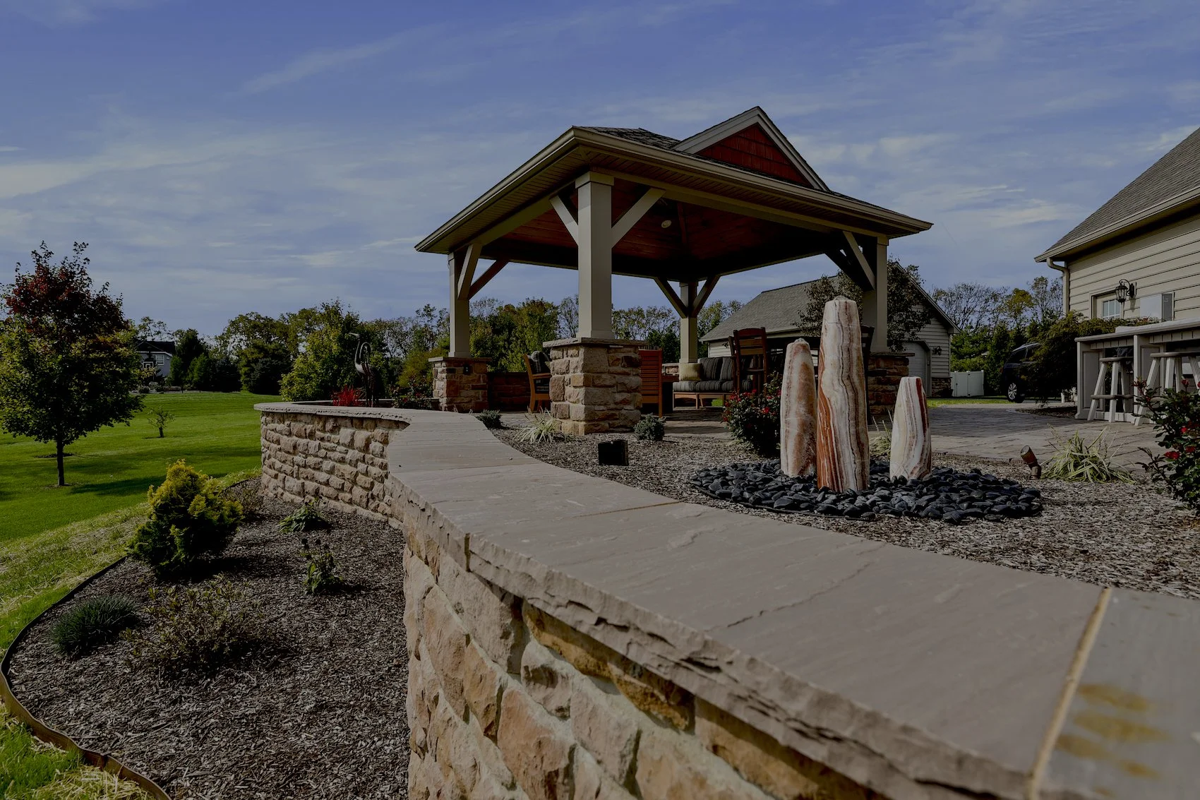 Backyard Pavilion Retreat with Paver Patio in Shippensburg, PA