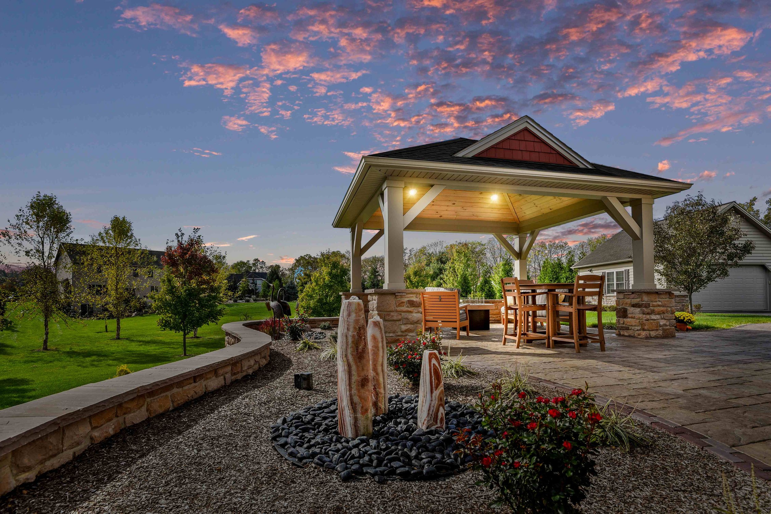 Landscape Design, Custom Pavilion, and Paver Patio in Shippensburg, PA ...