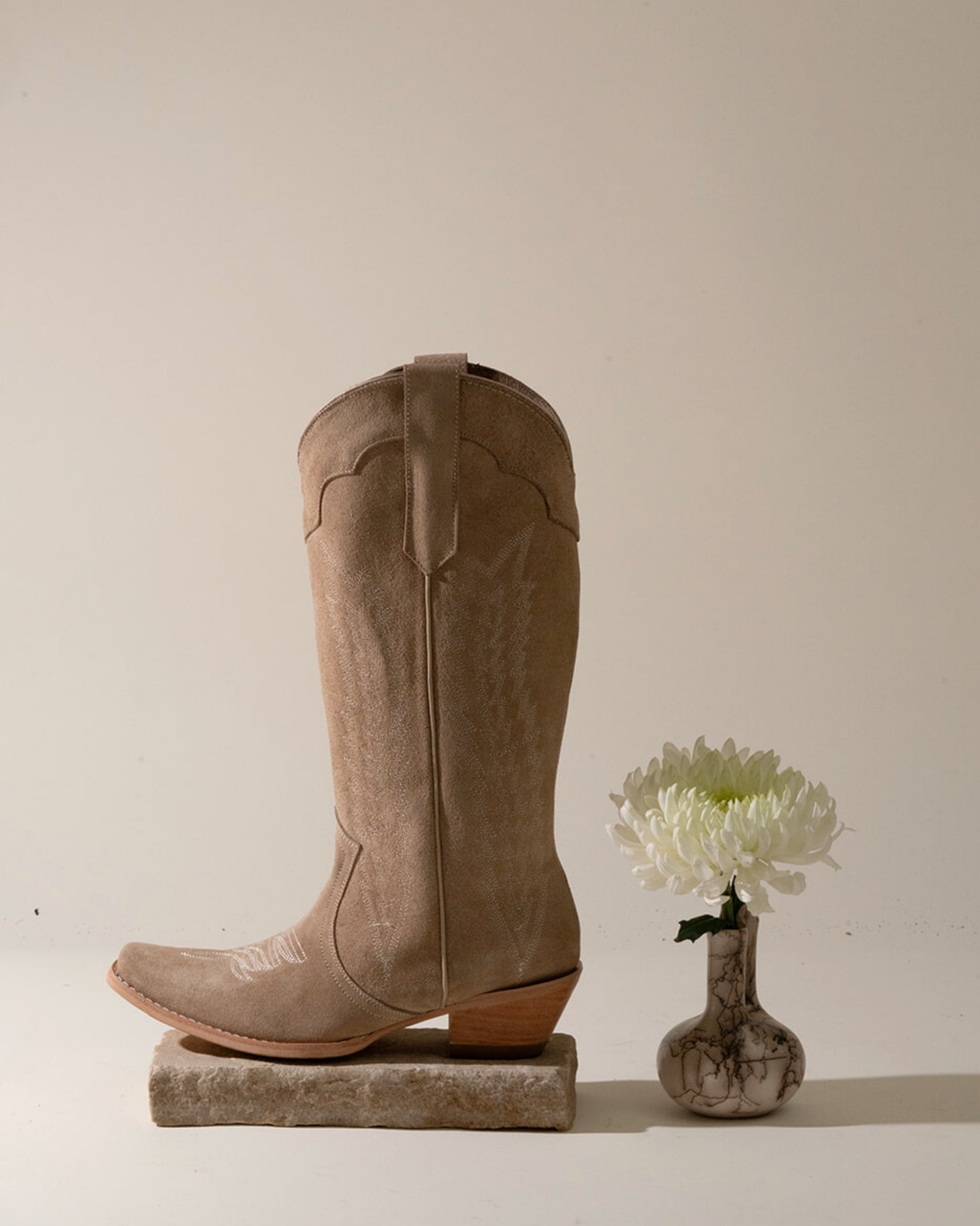 1991 "Sunday" Cowboy Boot - Black Suede — 1991 Cowboy Boots