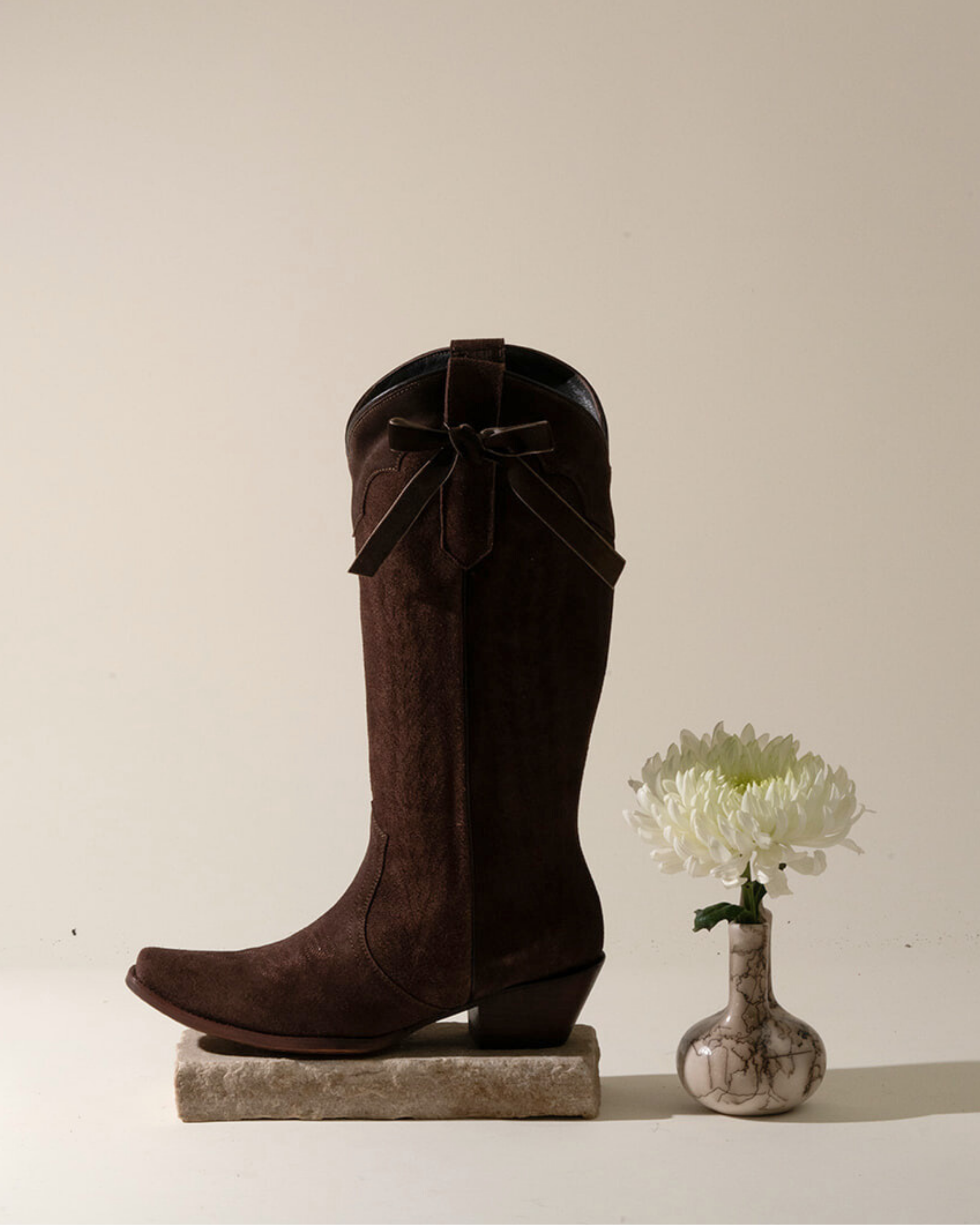 1991 "Sunday" Cowboy Boot - Black Suede — 1991 Cowboy Boots
