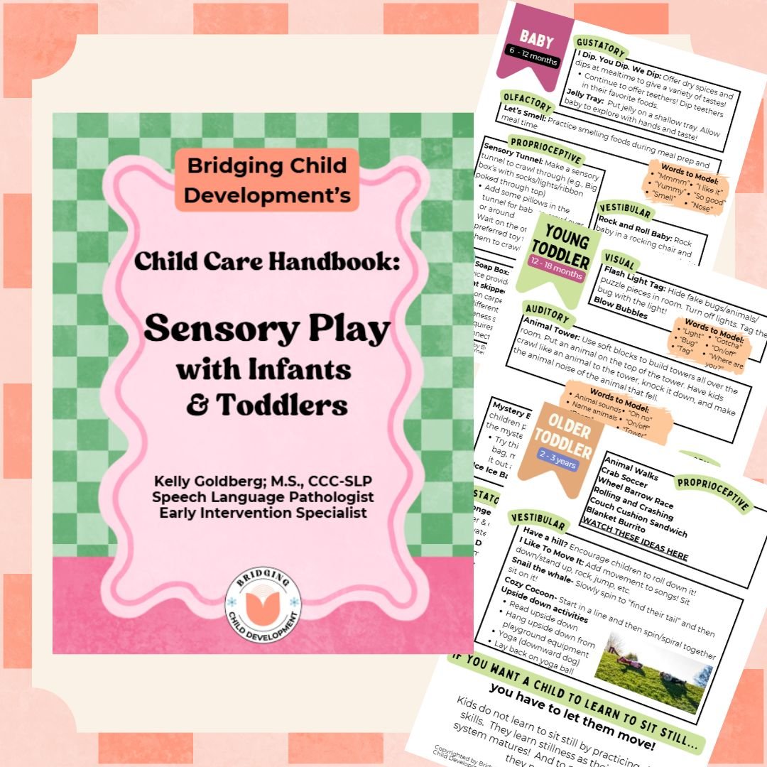 Sensory Play with Infants and Toddlers HANDBOOK — Bridging Child ...
