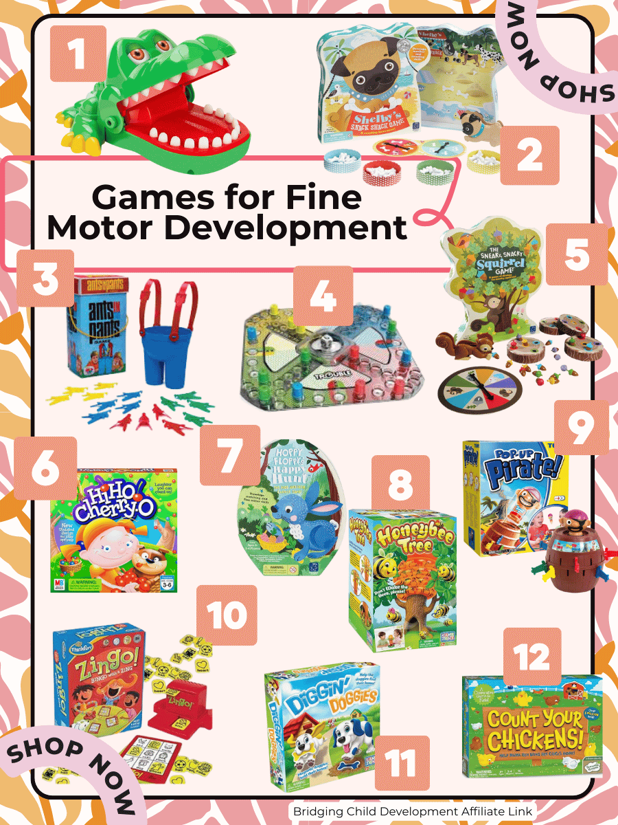 Games that work on fine motor skills with your prek class — Bridging ...