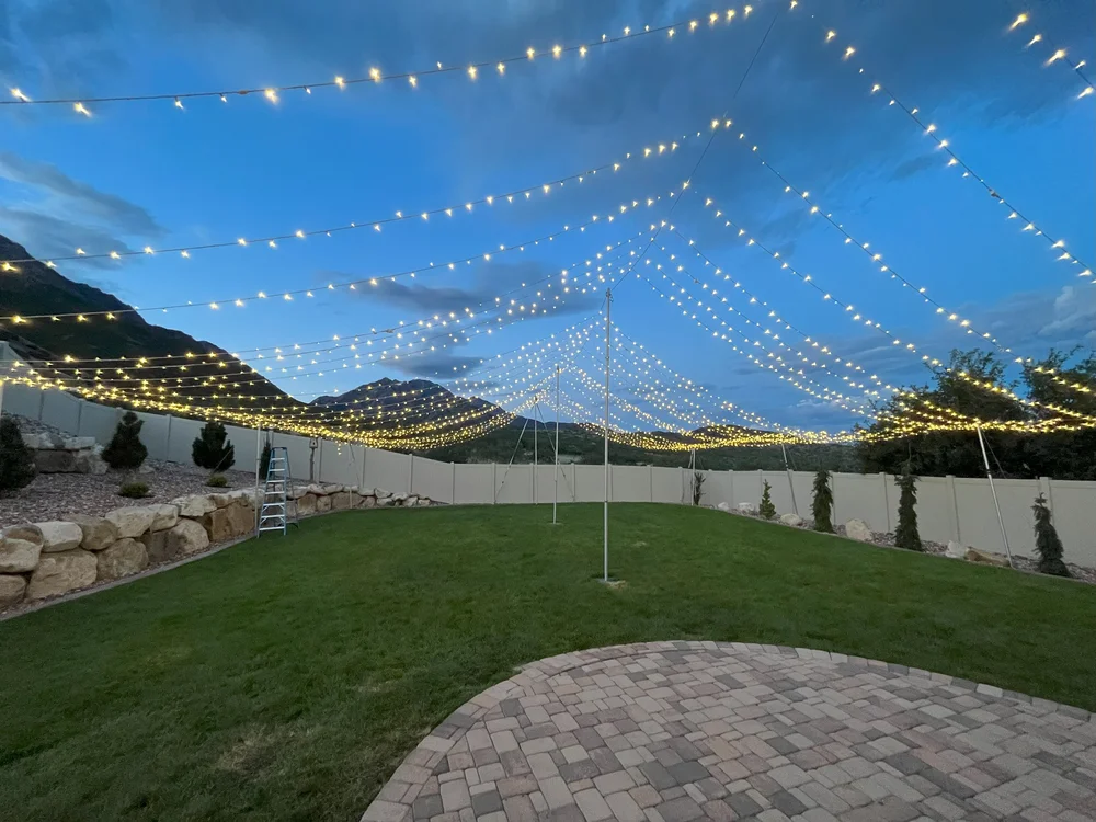 Outdoor Mini Lights | Mountain Event Rentals
