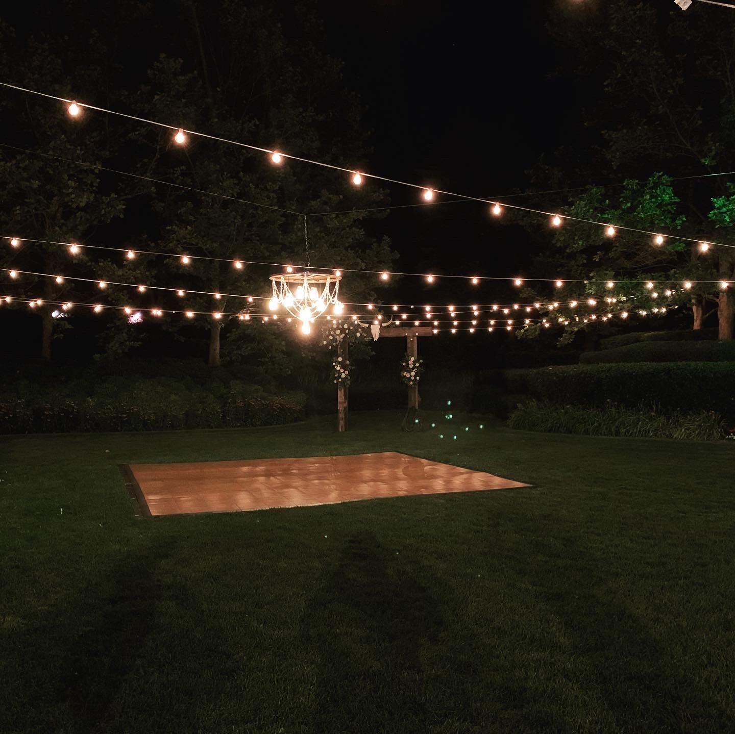 Outdoor Bistro Lighting | Mountain Event Rentals