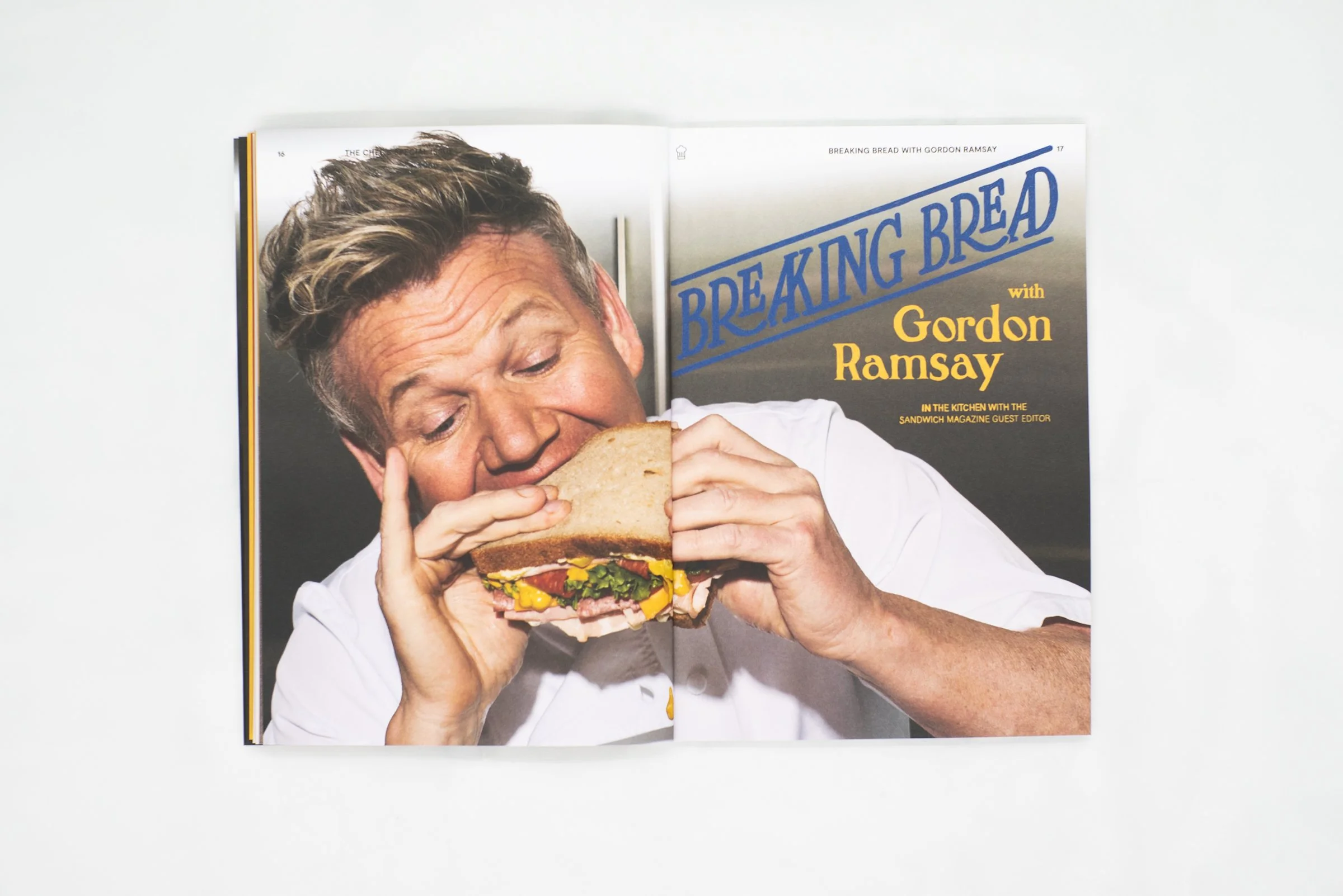 Gordon Ramsay Guest Edits the Chef’s Special Issue of Sandwich Magazine ...