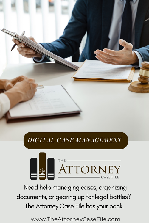 Case-Client Workbook Content — The Attorney Case File