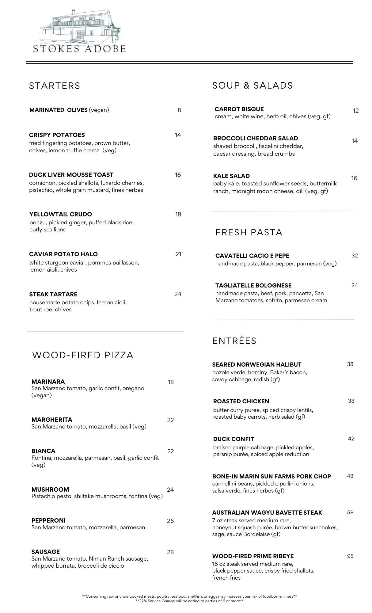 Dinner + Drinks — Stokes Adobe