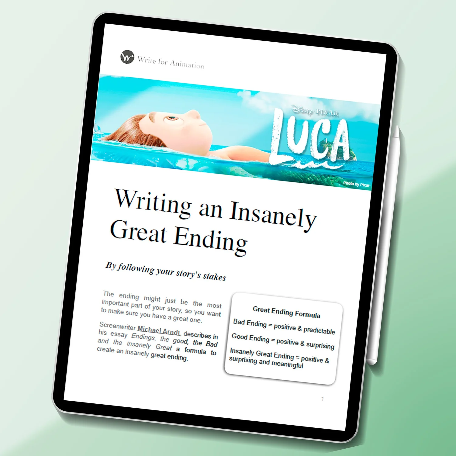 Freebies — Write for Animation