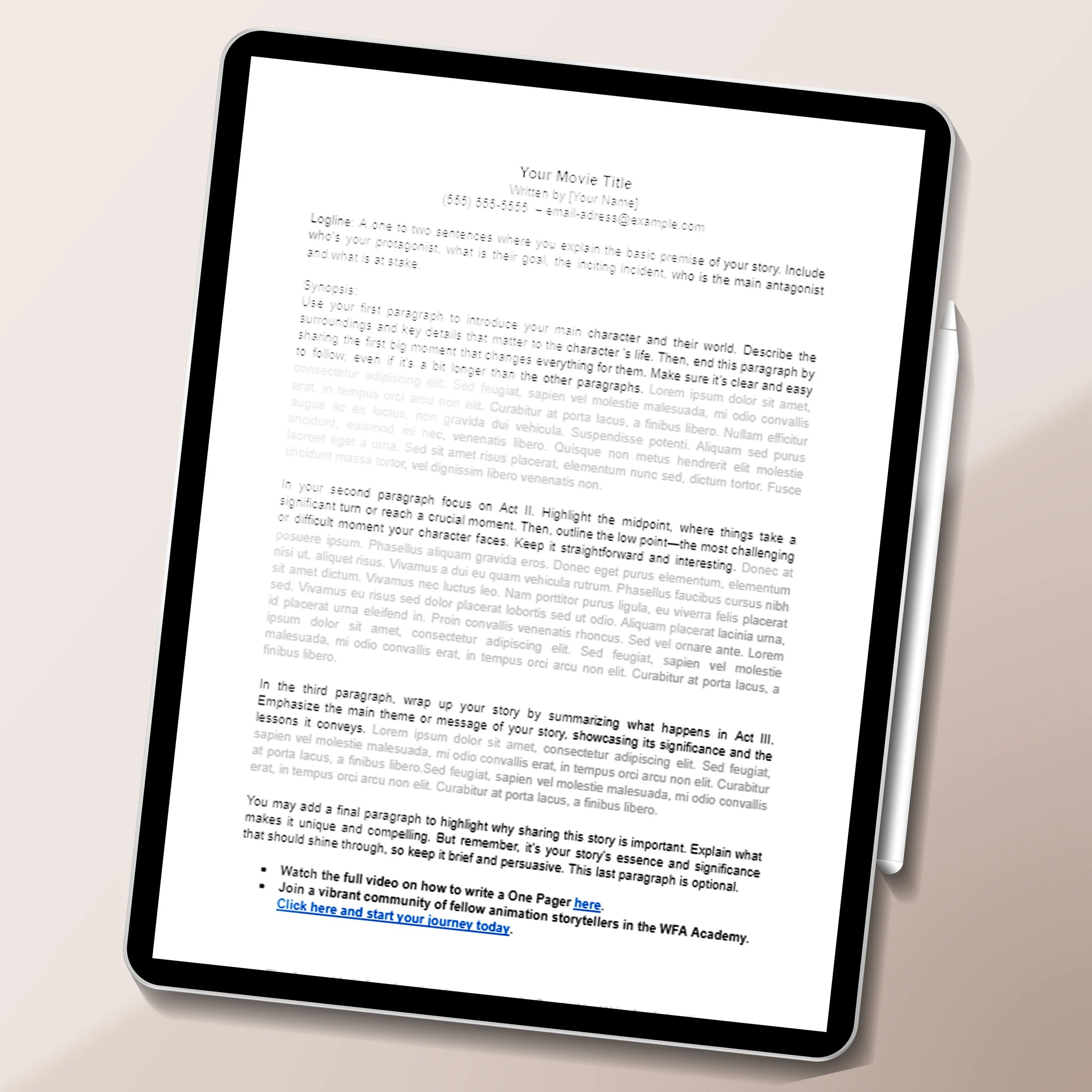 Freebies — Write for Animation