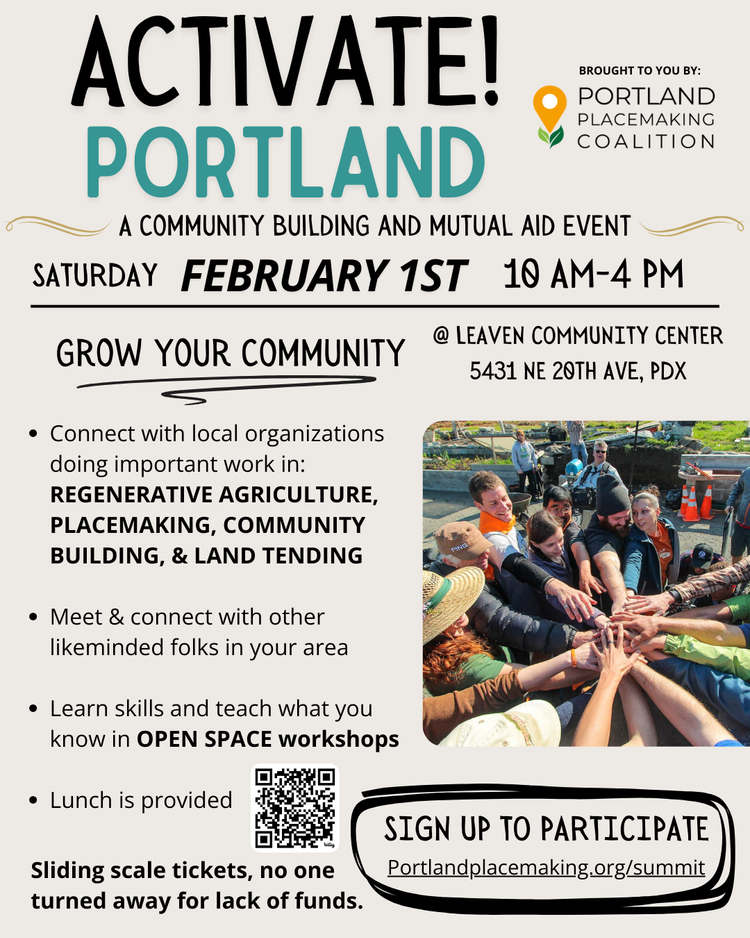 Activate Portland Summit — Portland Placemaking Coalition