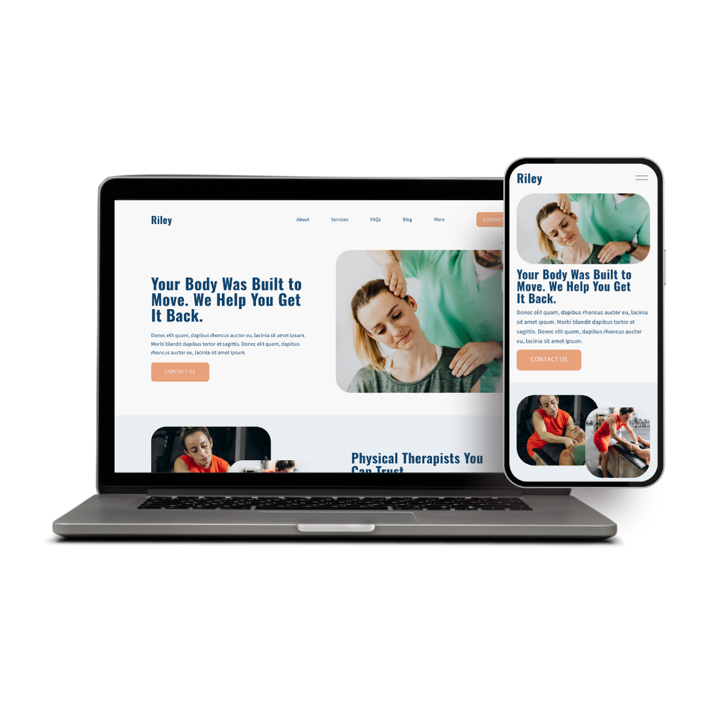 Physical Therapist Squarespace Website Template | Riley