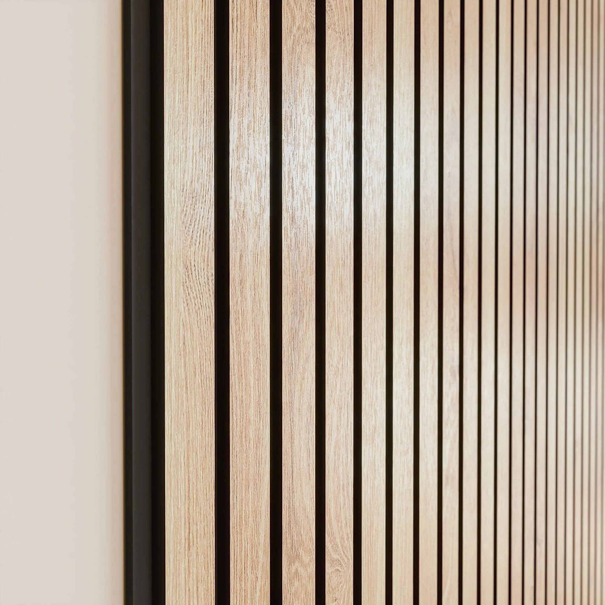 Natural Oak Veneer MDF Panel — Nemunas