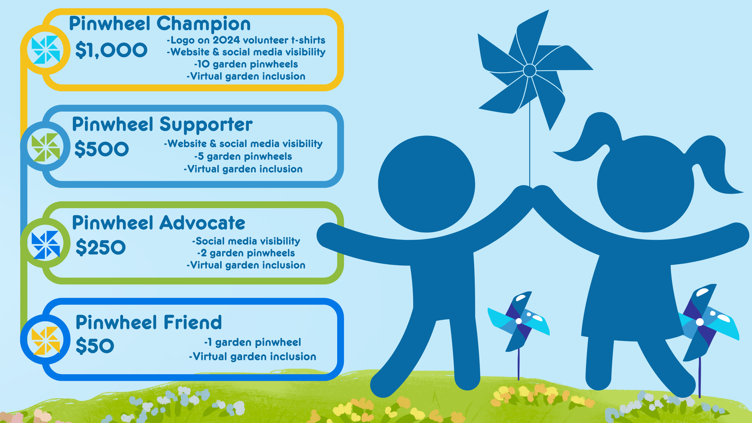 Pinwheels for Prevention Sponsorship — Camp Opportunity