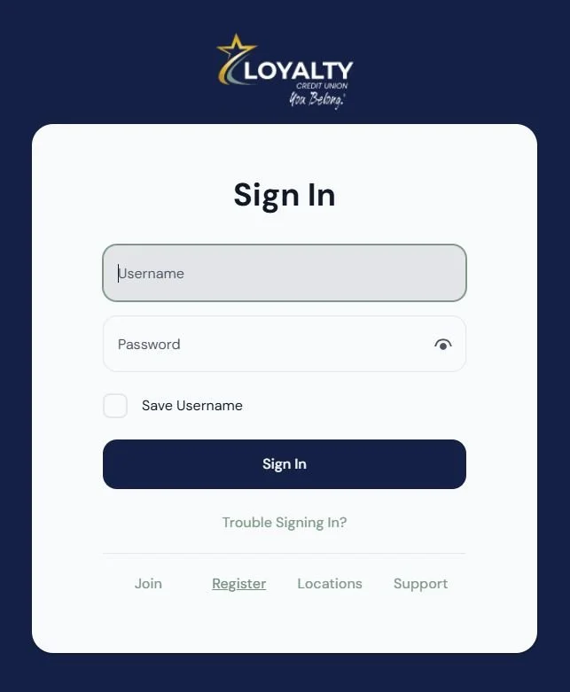 Online Banking Registration | Online Banking | LOYALTY CU