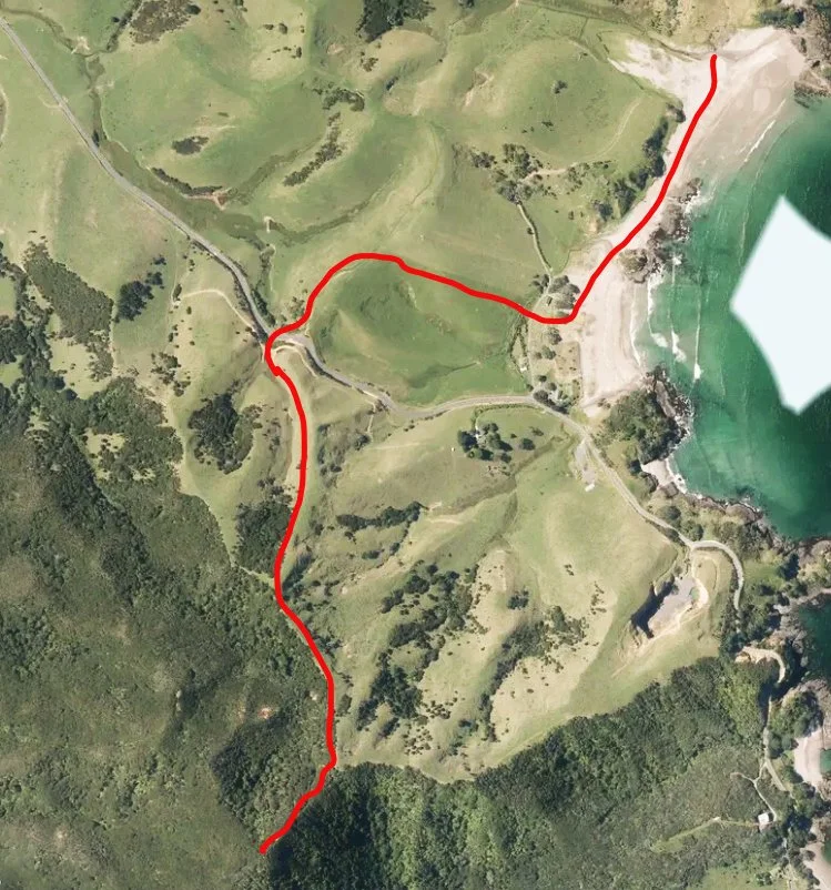 Planning a trail through Te Akau — Ipipiri