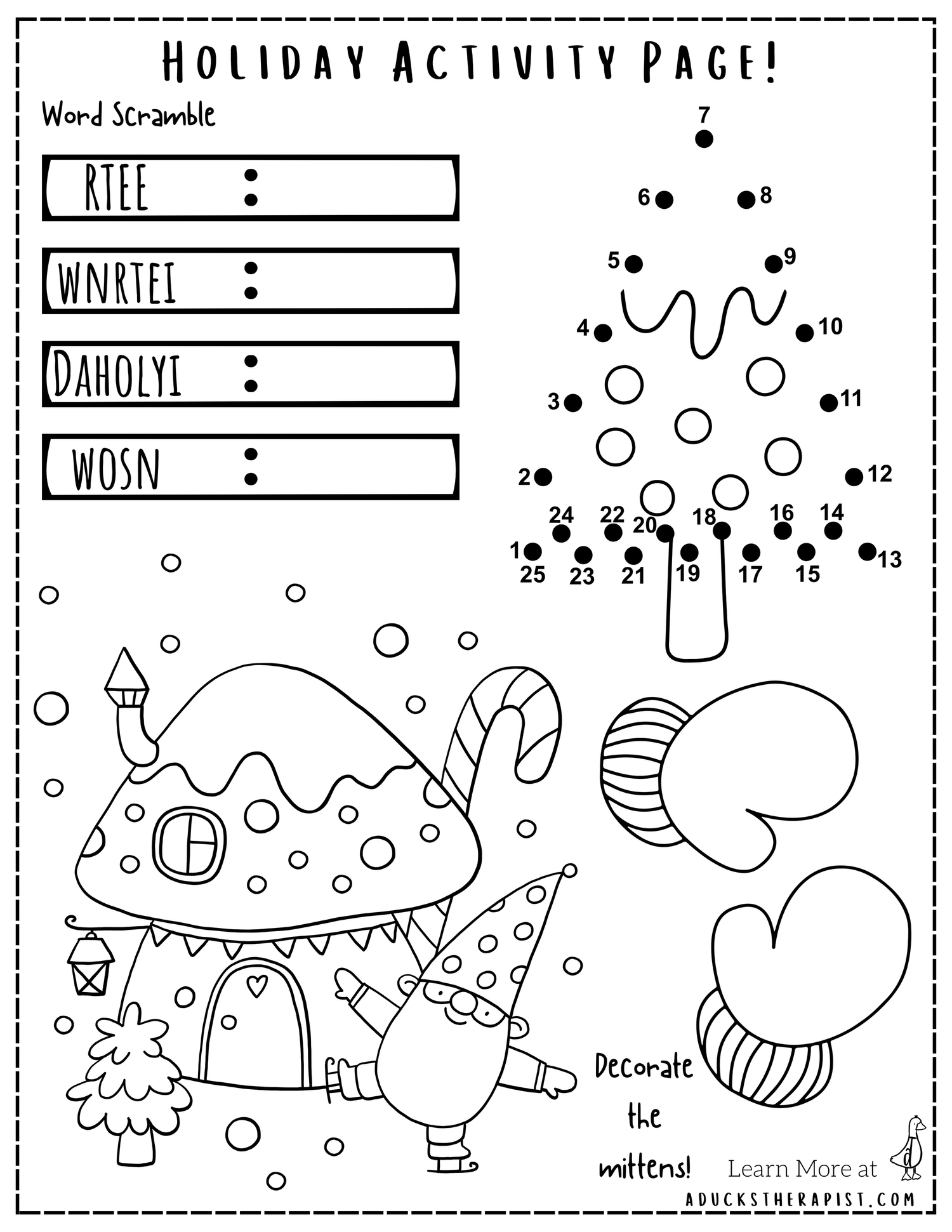 Winter Bundle — A Ducks Therapist