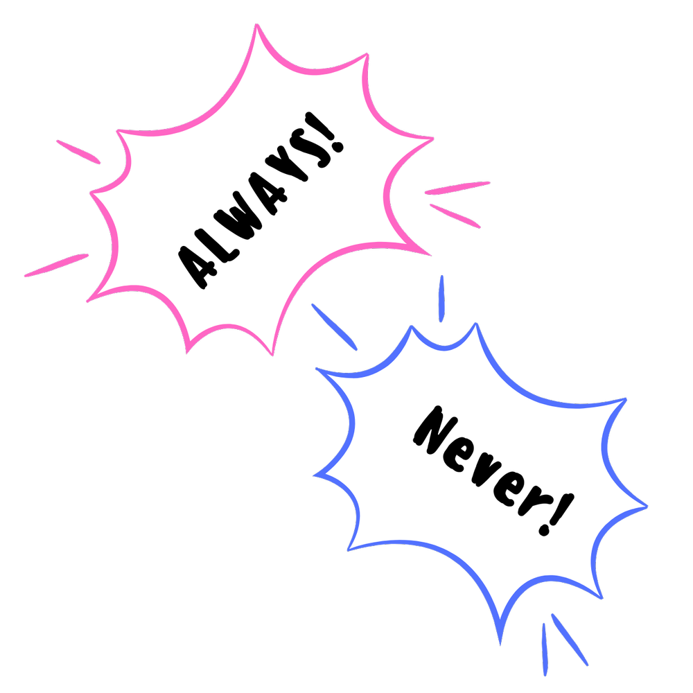 Overgeneralization: Always, Never, and Nothing In Between (ANTS) — A ...