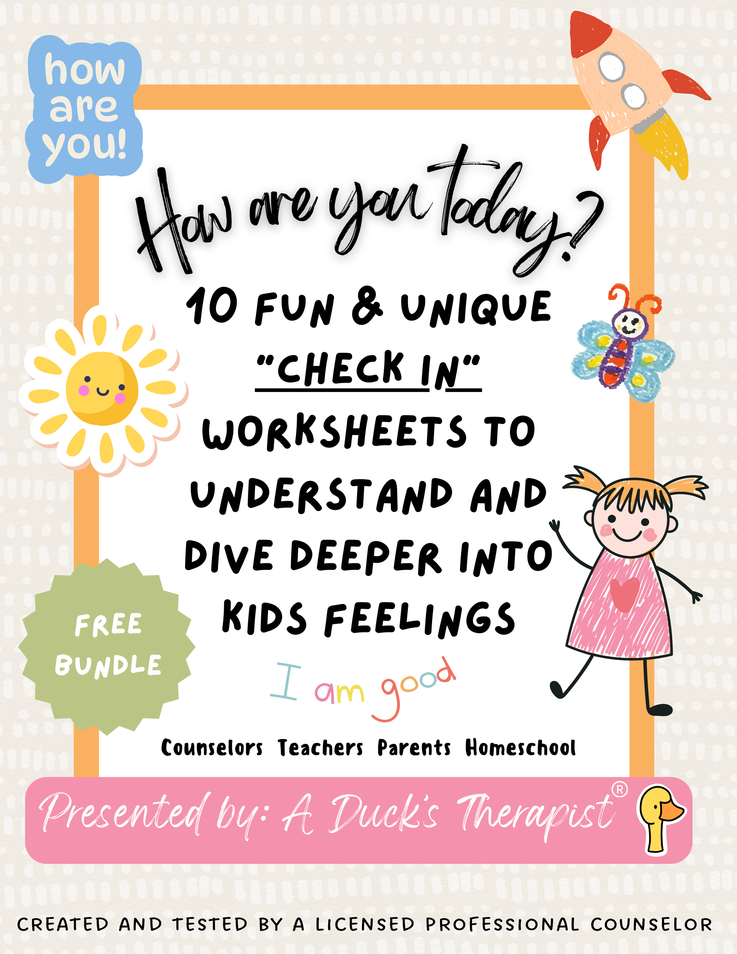 Check in Bundle FREE — A Duck's Therapist