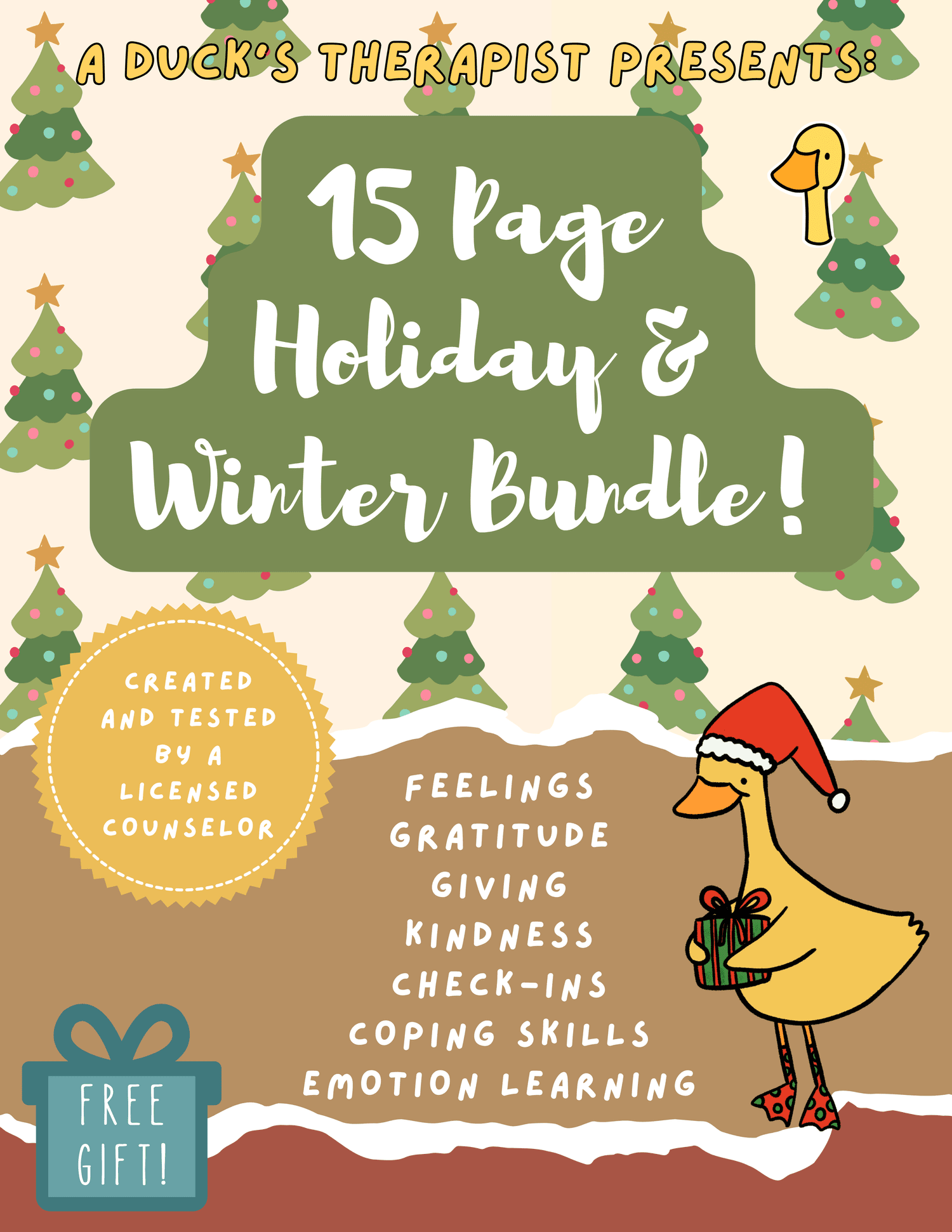 15 Page Holiday Bundle — A Duck's Therapist