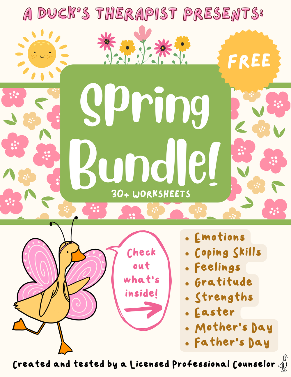 Free Spring Bundle! — A Ducks Therapist