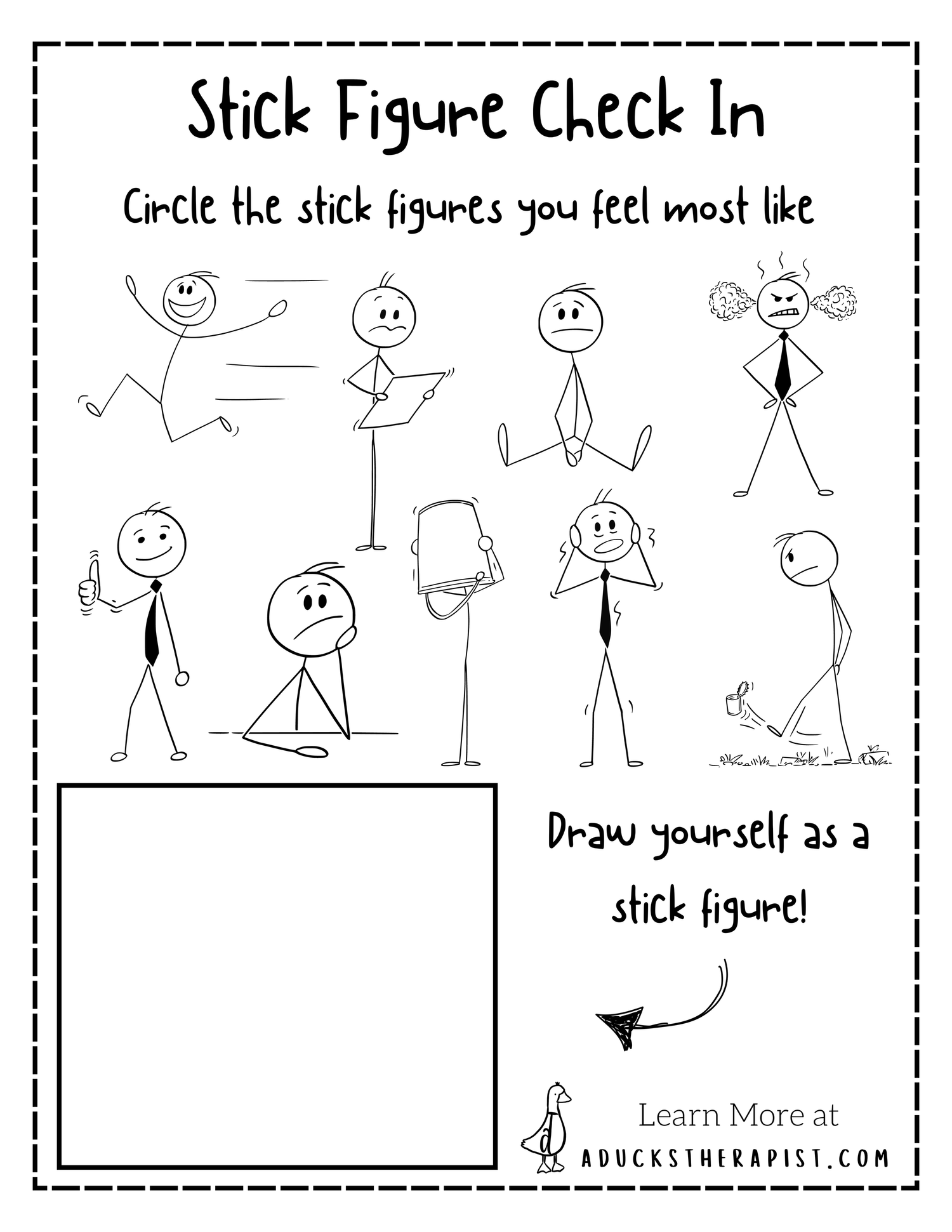 Check In pages! — A Ducks Therapist