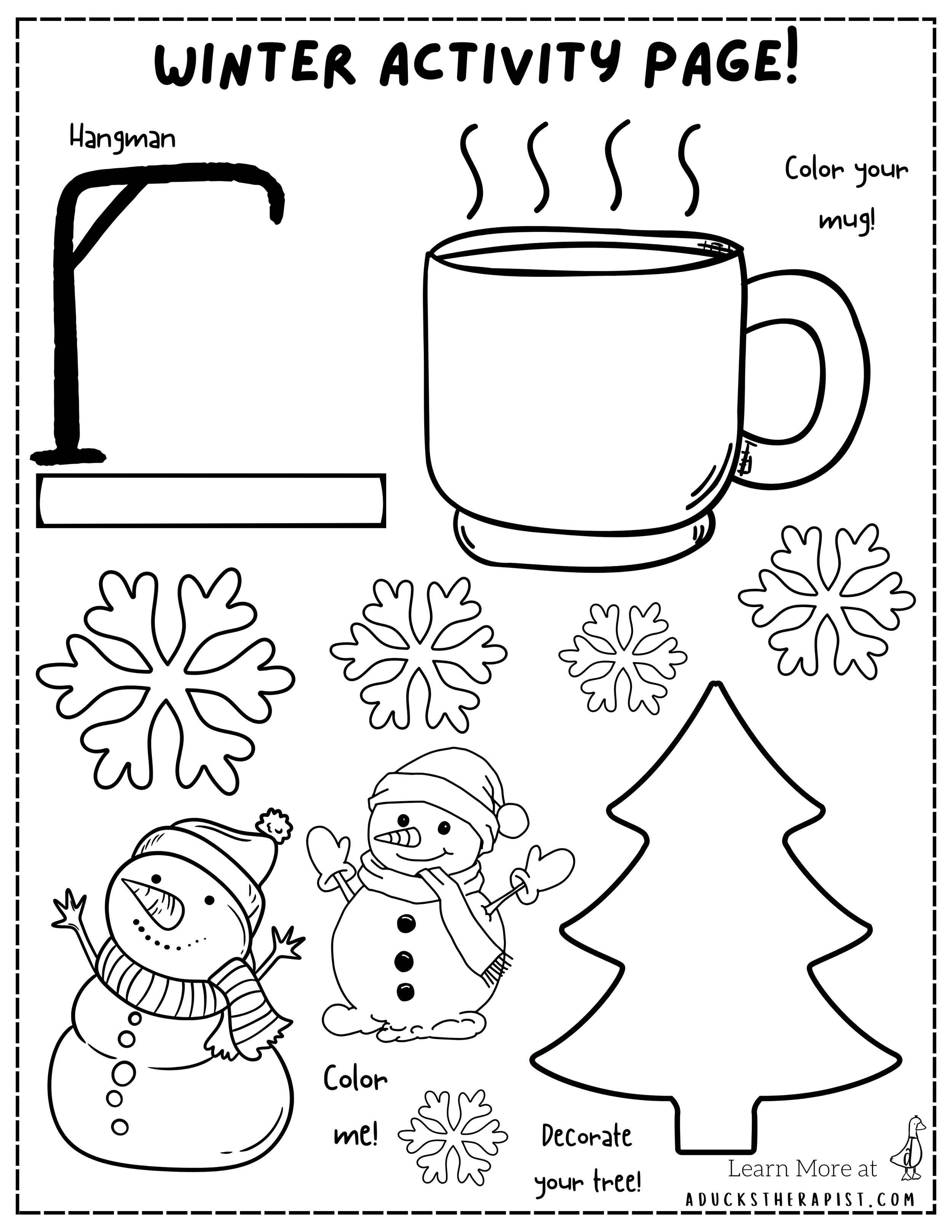 Winter Bundle — A Ducks Therapist