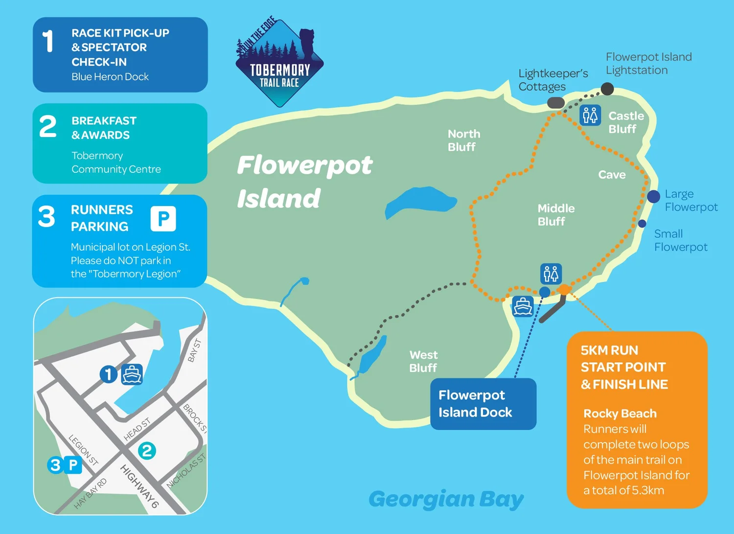 NEED TO KNOW - FLOWERPOT ISLAND 5K — TOBERMORY TRAIL RACE - RUN THE EDGE