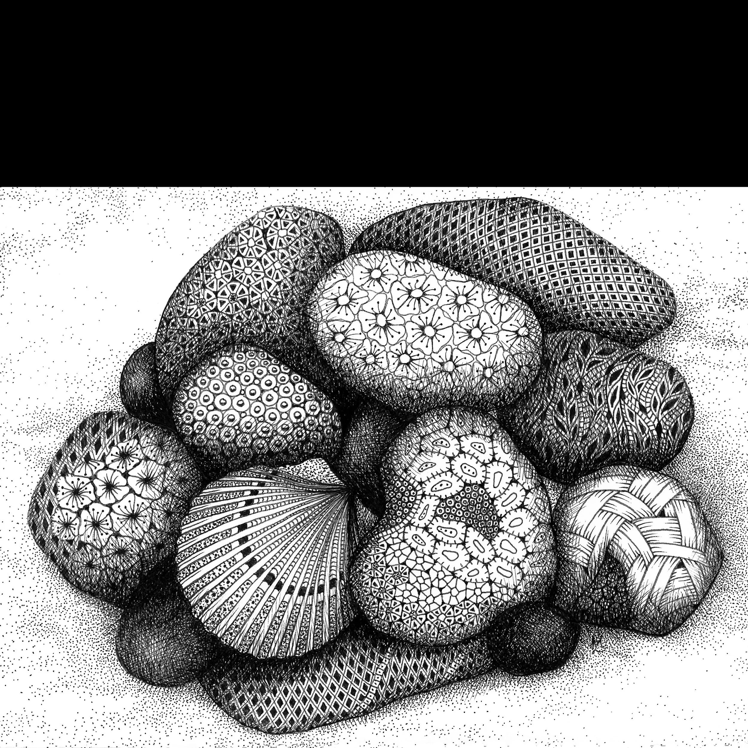 KRISTIN MOGER ART - Store- All work - Beach Jewels Rocks and Shells Ink ...