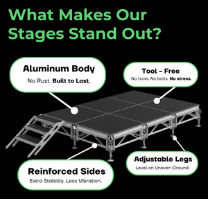 Portable Stage Platforms for Events & Concerts | Buy Modular Stages ...