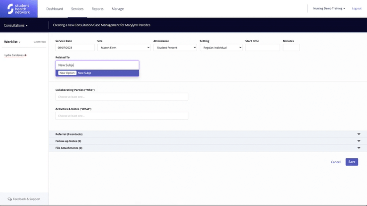 Solutions — Student Health Network (SHN)