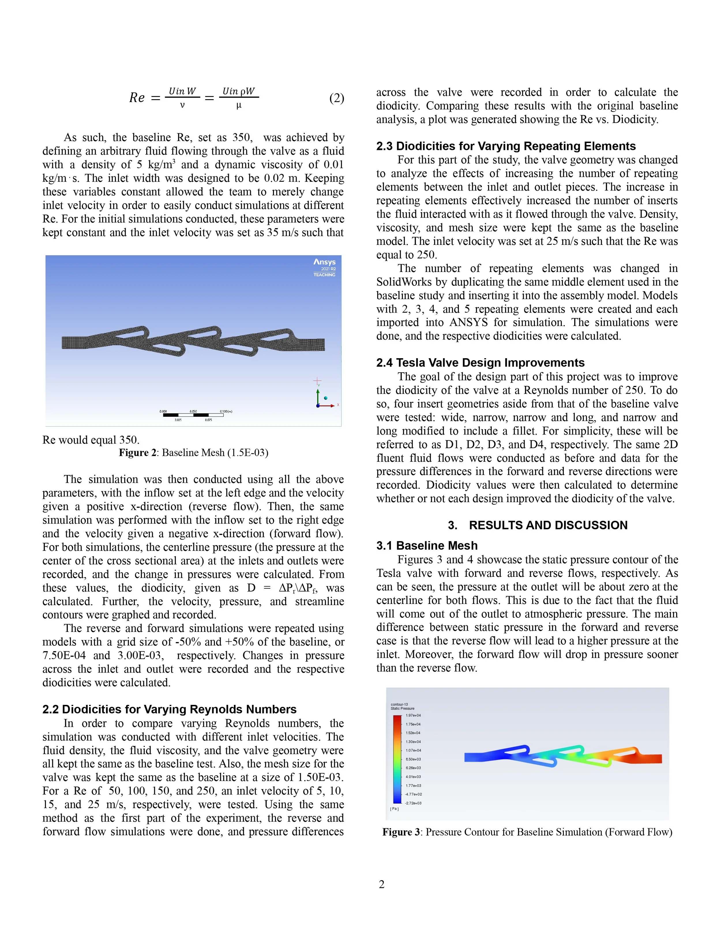 Tesla Valve Design Study — Ben Felson