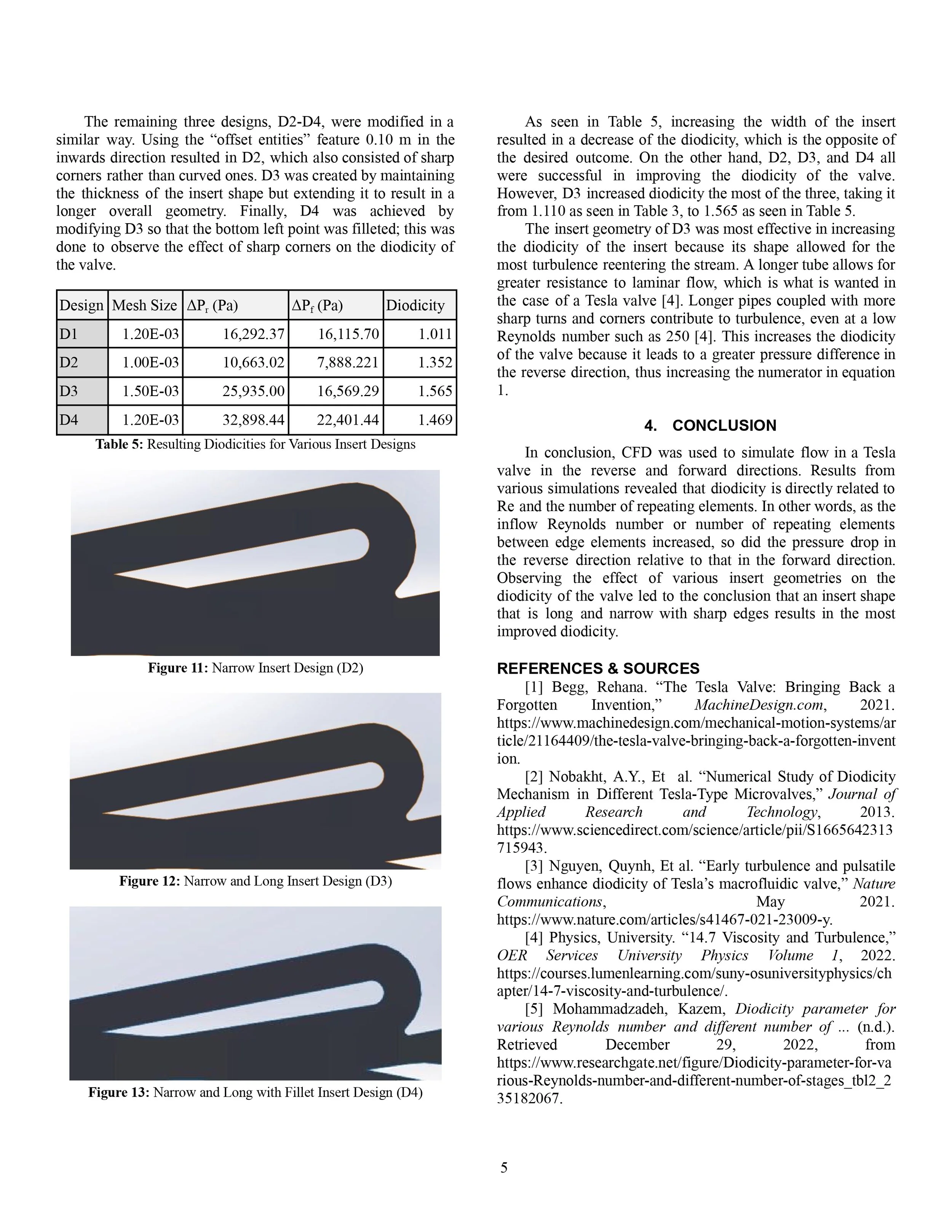Tesla Valve Design Study — Ben Felson