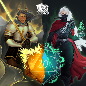 Draw20 D20 Dice Cards D20 Cards for D&D and any D20 TTRPG