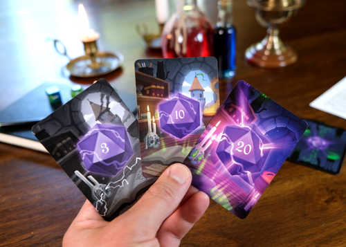 Draw20 D20 Dice Cards D20 Cards for D&D and any D20 TTRPG