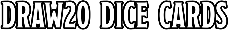 Draw20 D20 Dice Cards