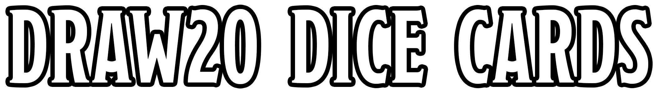 Draw20 D20 Dice Cards