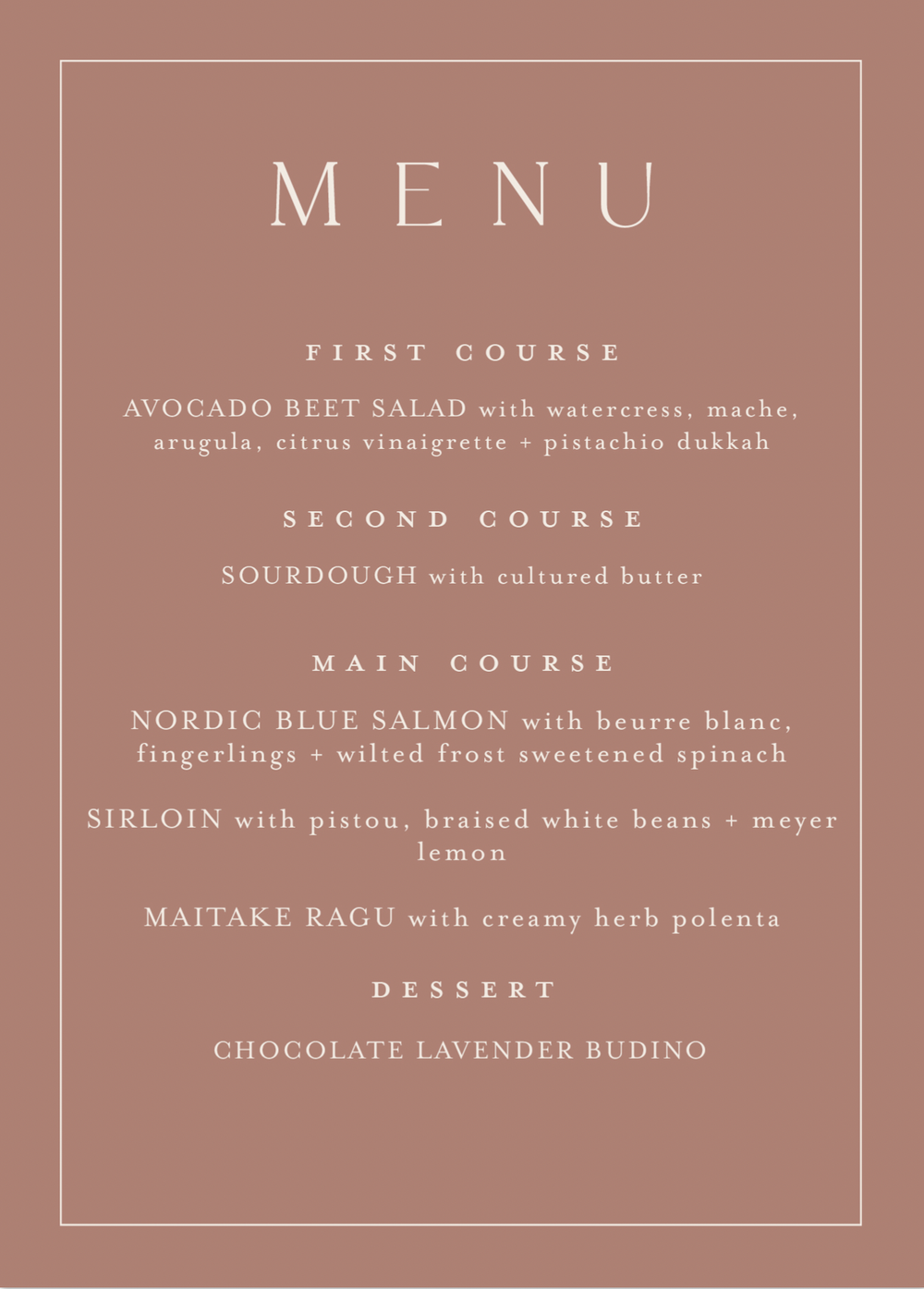 Menu Planning — BLUE DOOR GATHERINGS