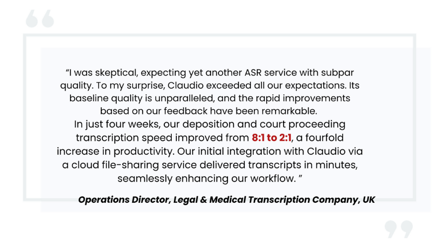 Claudio AI Revolutionises Seamless Speech-To-Text Recognition with World’s First Grammar Ready ...