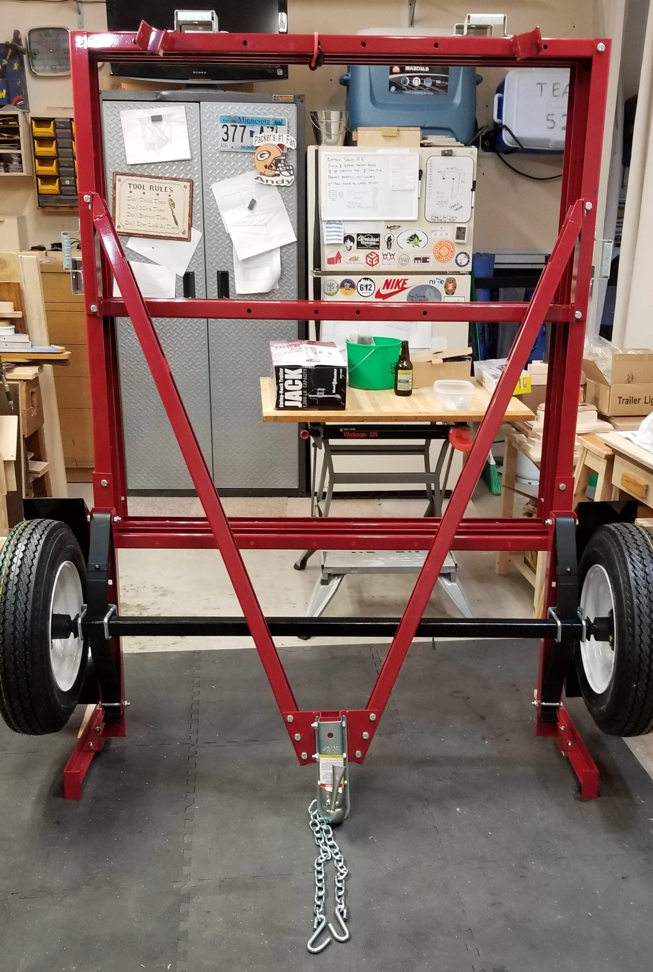 Harbor Freight Folding Trailer Box with Removable Sides — Third Stall ...