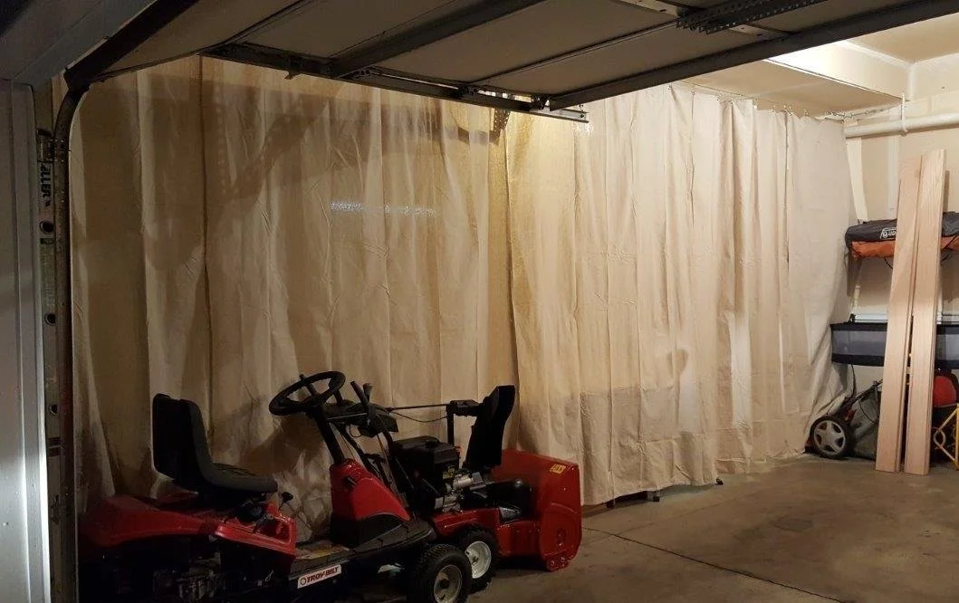 Garage Curtain for Dust Protection and Heat Retention — Third Stall ...