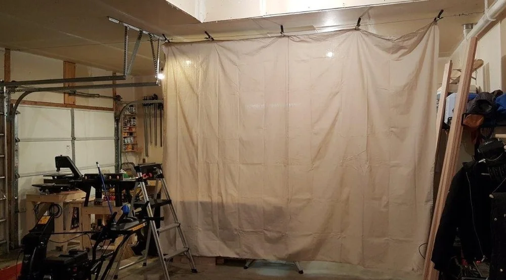 Garage Curtain for Dust Protection and Heat Retention — Third Stall ...