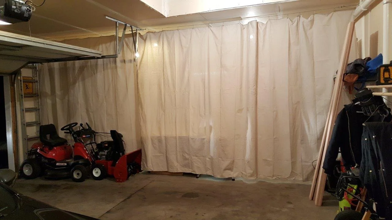 Garage Curtain for Dust Protection and Heat Retention — Third Stall ...
