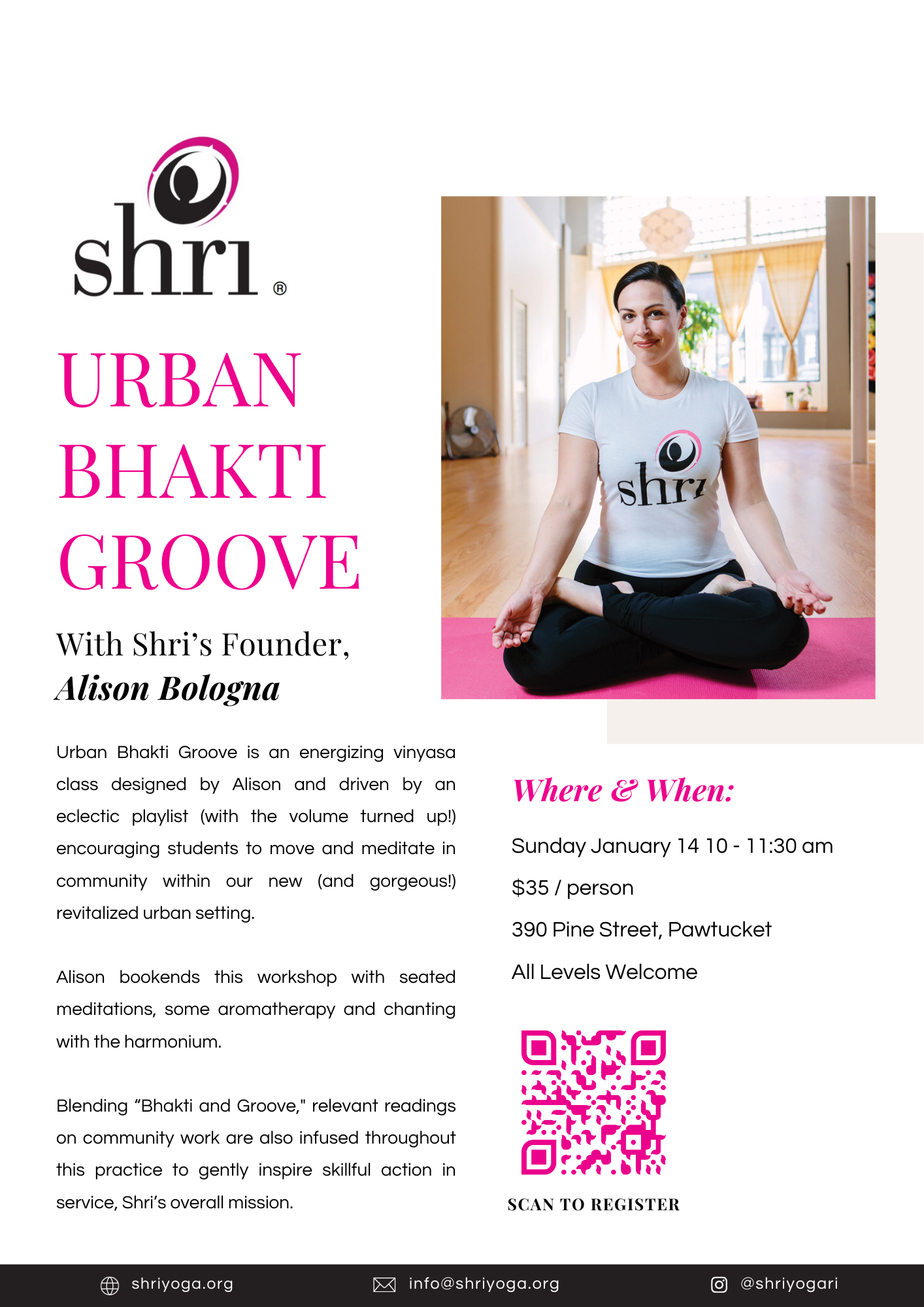 Urban Bhakti Groove — Shri Yoga