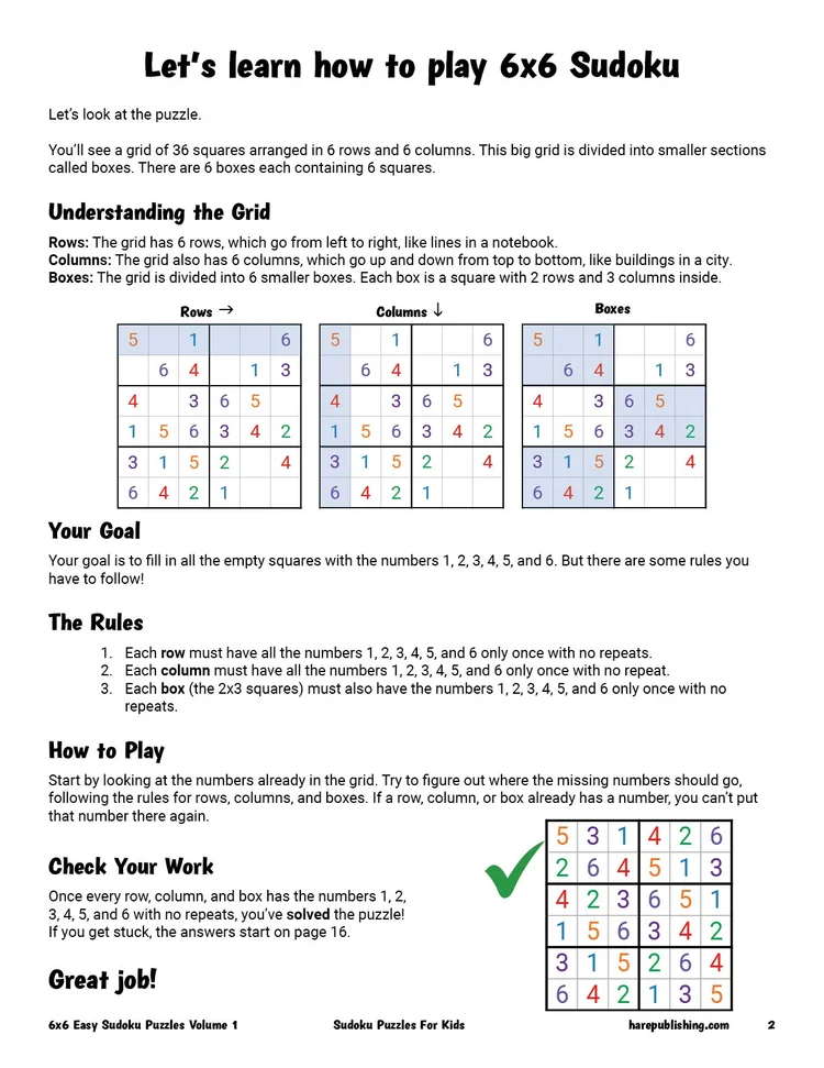 Sudoku Puzzles For Kids: 50 4x4 Easy Sudoku Puzzles Volume 4 — Hare ...