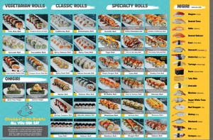 Menu — Chubby Fish Sushi