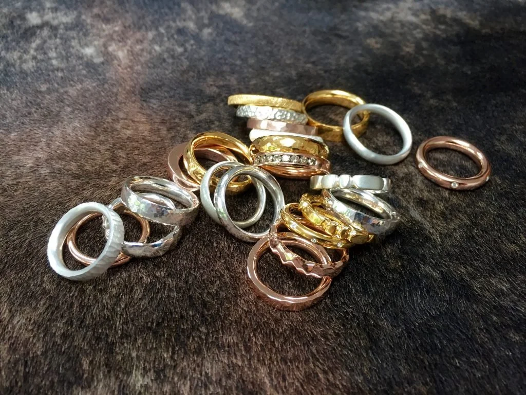 Tawny Phillips handmade unisex wedding rings