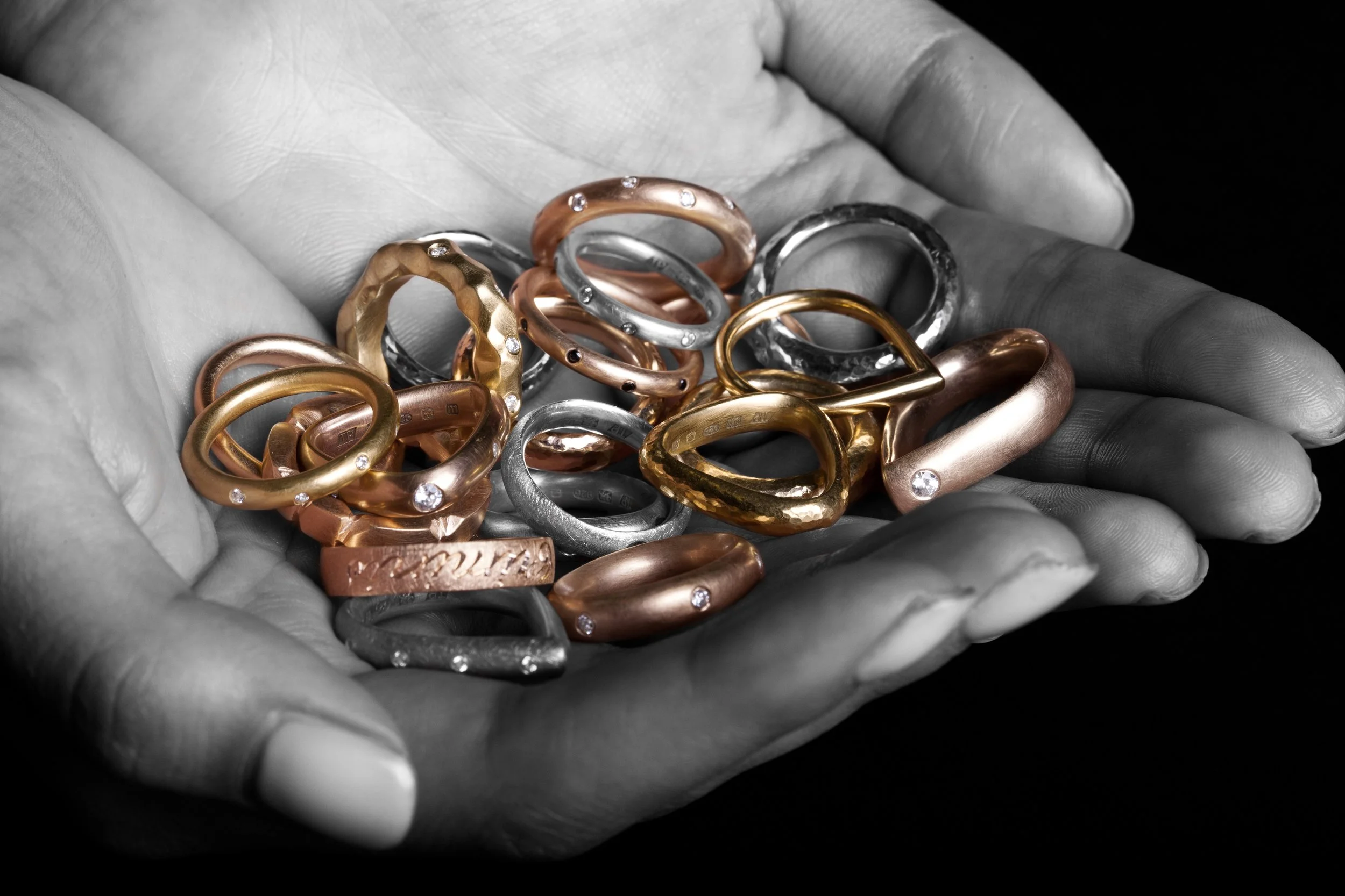 Tawny Phillips handmade unisex wedding rings