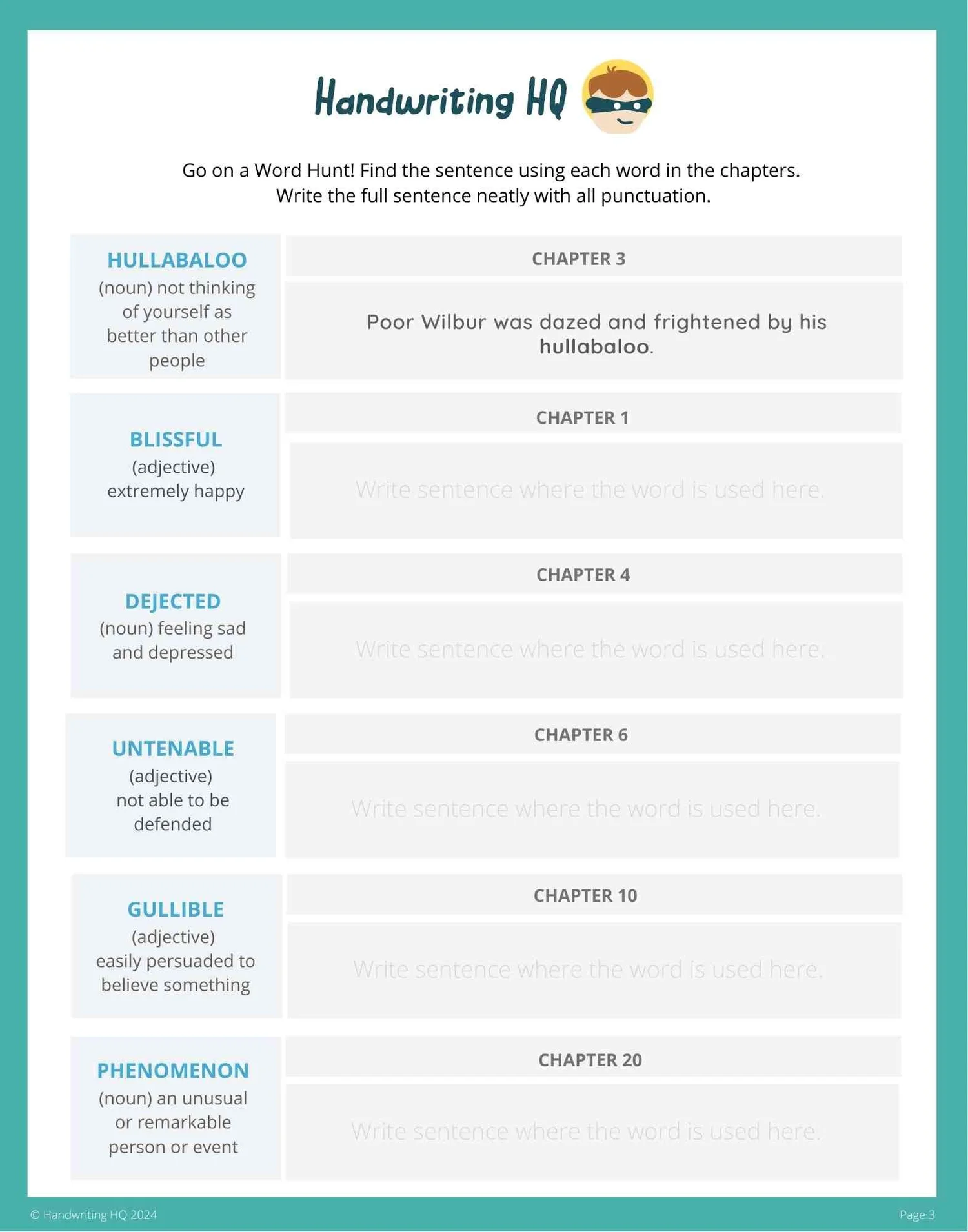Charlotte's Web: Book Summary & Printables (Free PDF) — Handwriting HQ