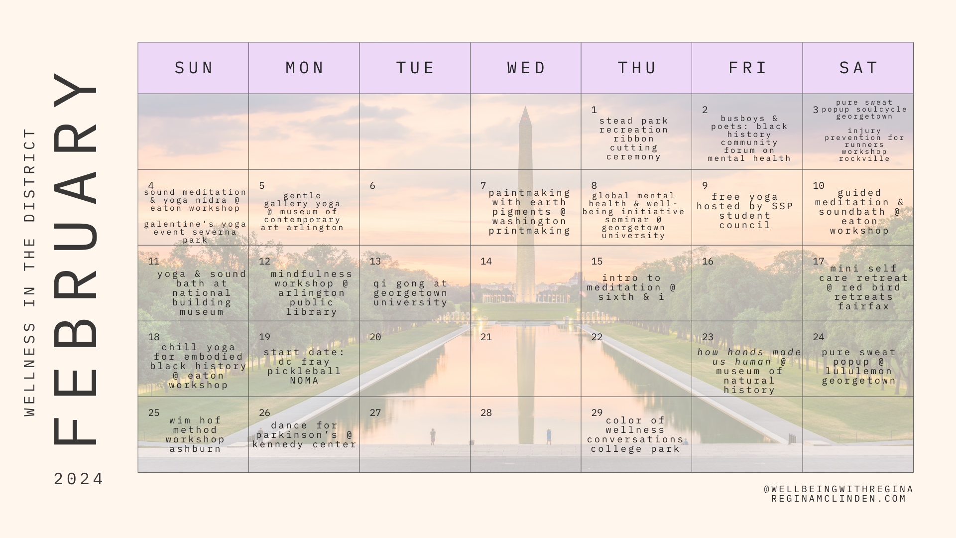 Wellness in Washington: February 2024 — Regina McLinden, LMT